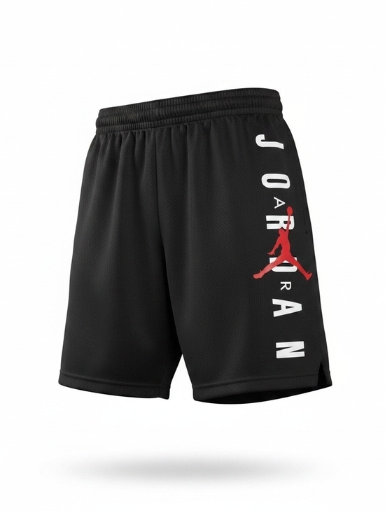 Jordan | Bottoms | Jordan Mens Black Shorts With Red Jumpman And White ...